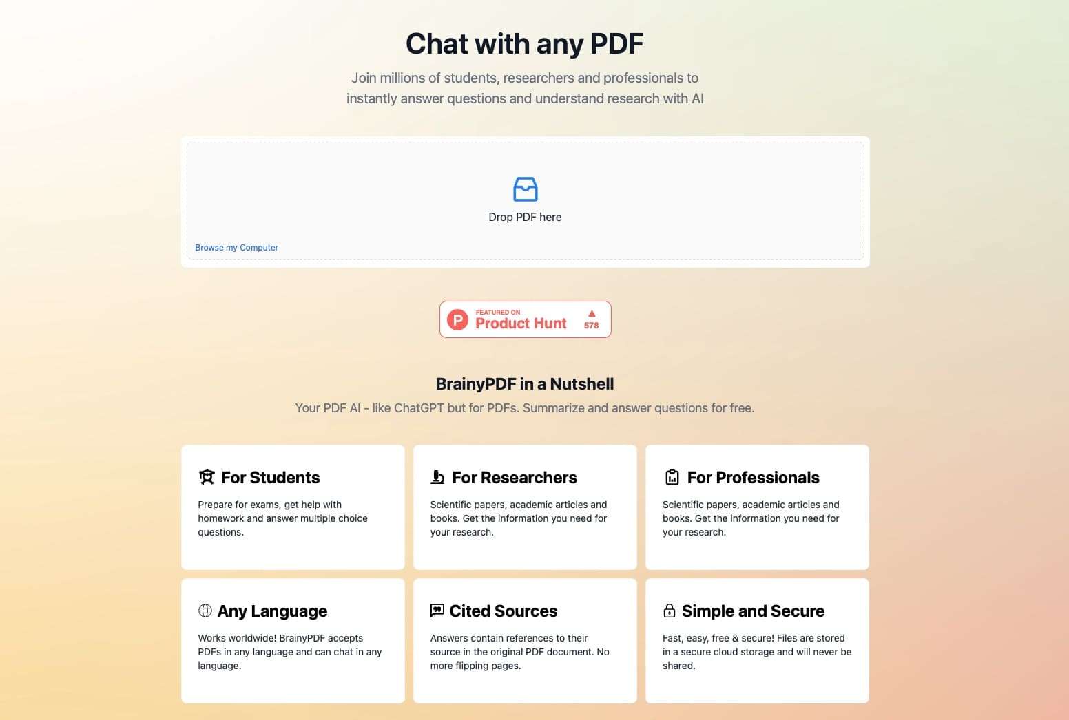 BrainyPDF: tu asistente IA para interactuar con documentos PDF - Noticias AI