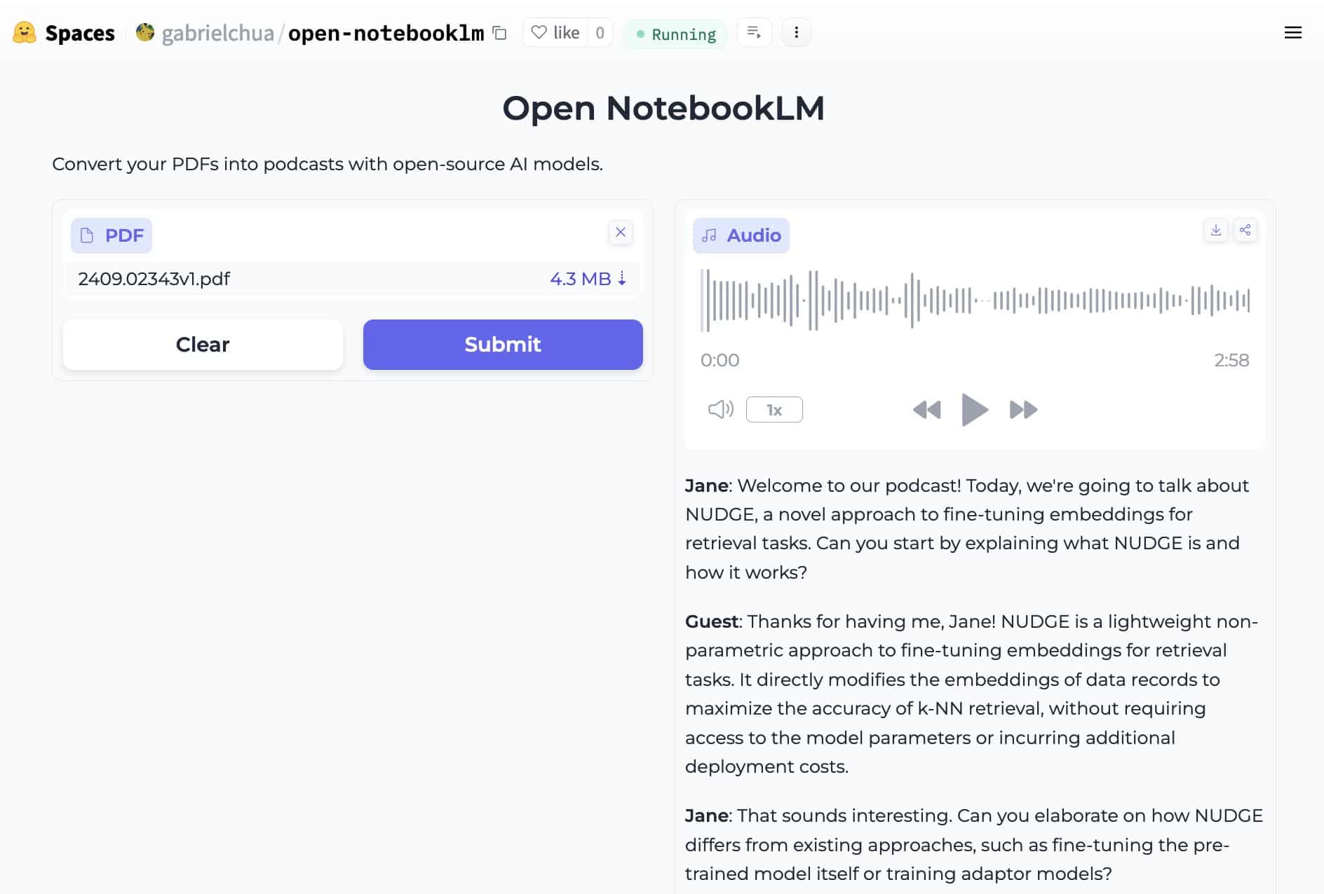 Open NotebookLM: Convierte cualquier PDF en un podcast personalizado en minutos - Noticias AI