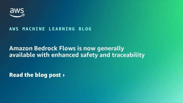 Amazon Bedrock Flows Ahora Disponible con Seguridad y Trazabilidad Mejoradas - Noticias AI