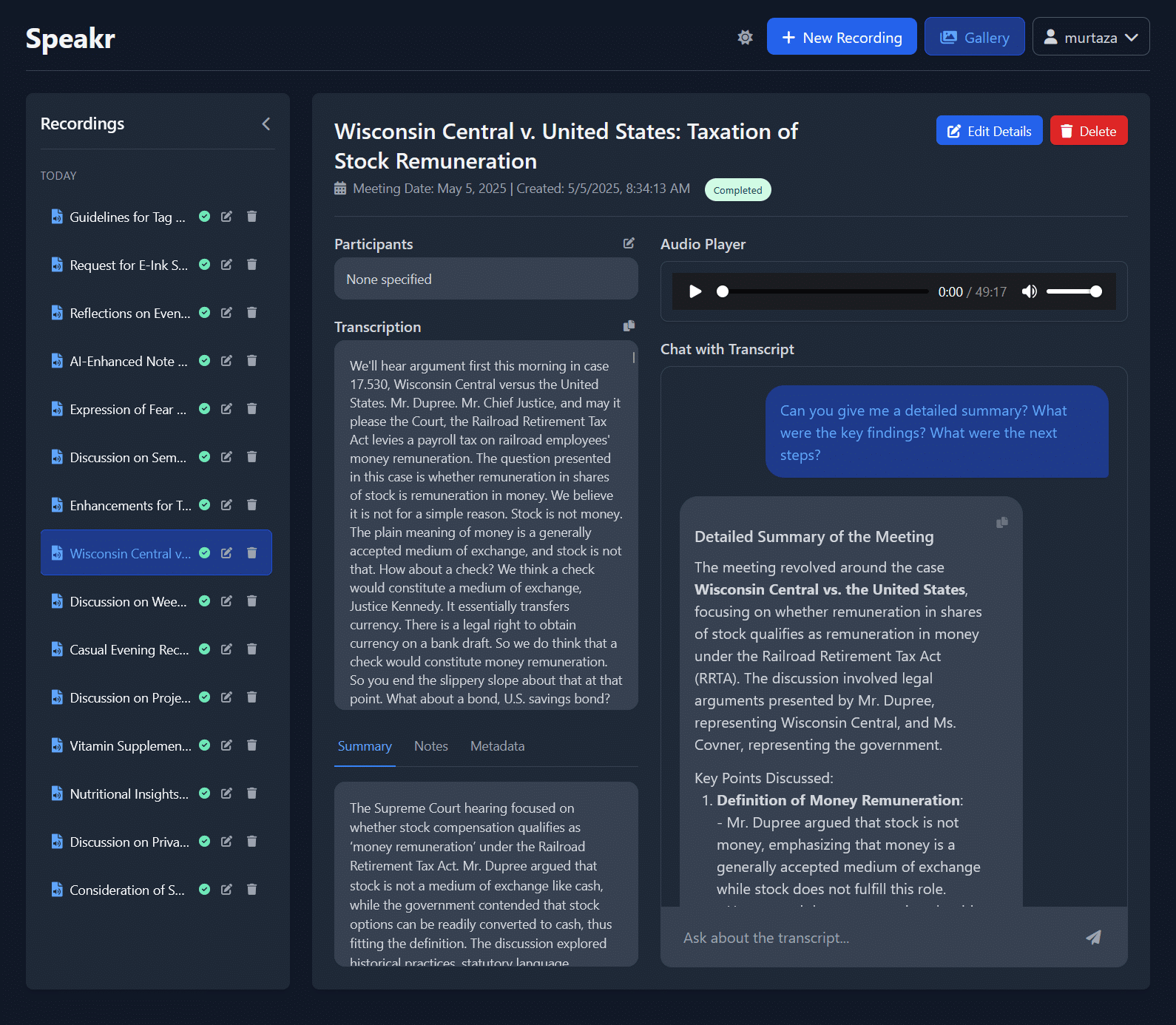 Speakr: la alternativa autoalojada para transcripción, resumen y consulta de audios - Noticias AI